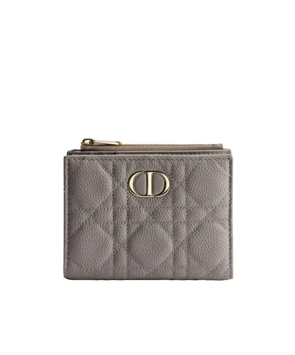 Dior Zipper Wallet - Gray