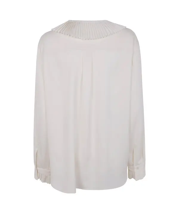 Philosophy Di Lorenzo Serafini V-neck Ruffled Shirt