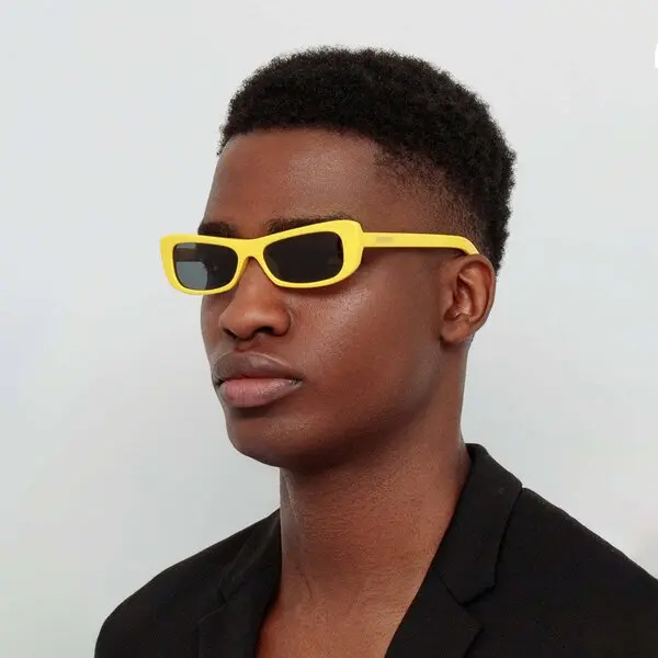 Jacquemus Capri Celadine Rectangular Sunglasses
