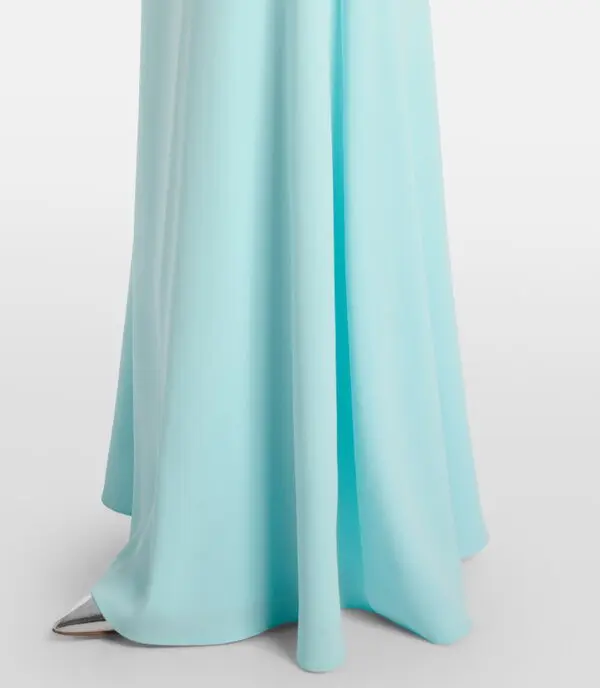 Roland Mouret Sleeveless Maxi Gown With Floral Appliqu