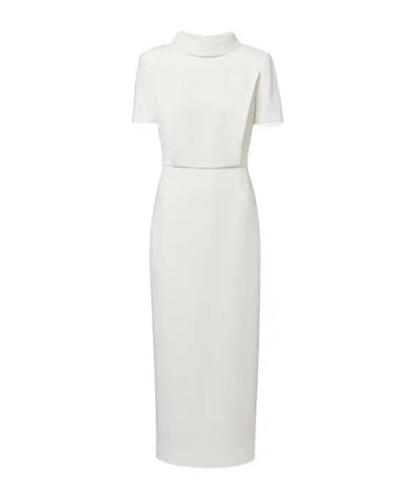 Roland Mouret Short Sleeve Dress - White