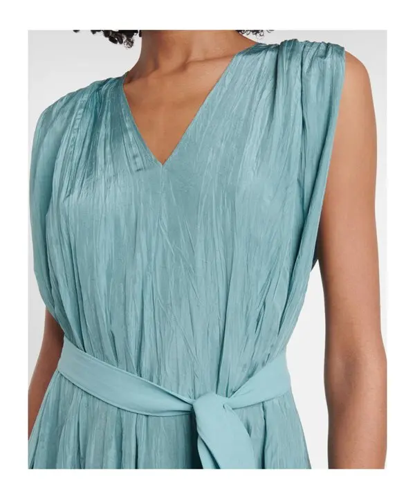 JOSEPH Pleated Belted Dress