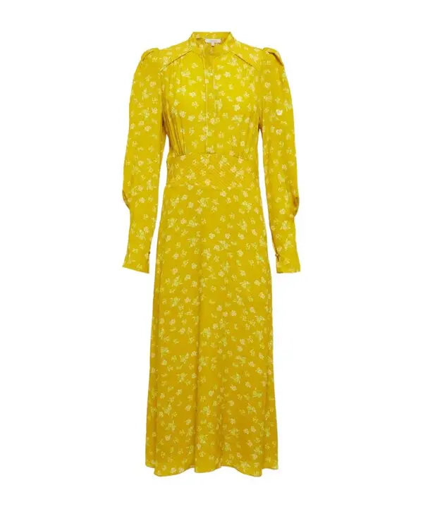 Dorothee Schumacher Eccentric Floral Silk-blend Midi Dress