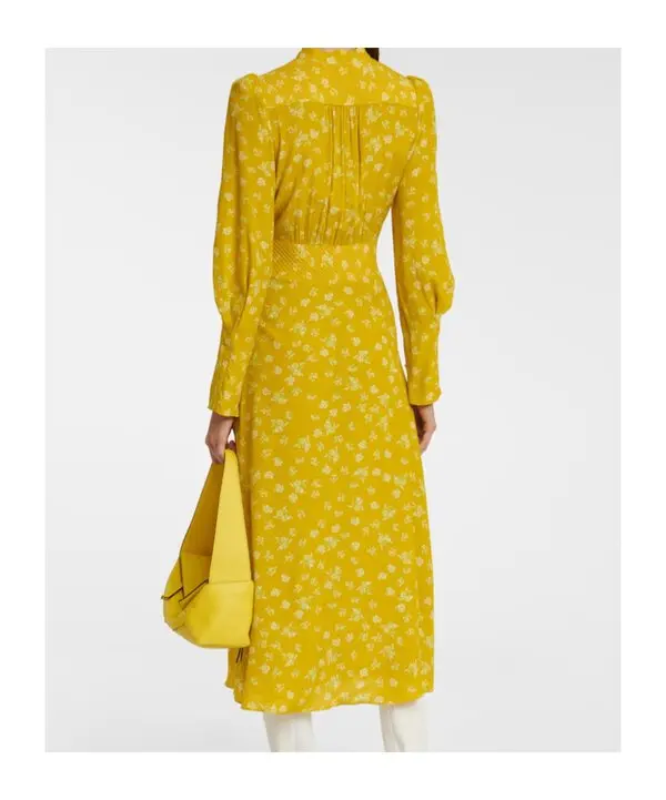 Dorothee Schumacher Eccentric Floral Silk-blend Midi Dress