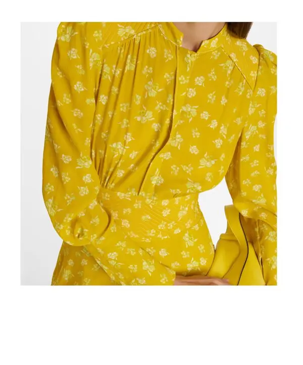 Dorothee Schumacher Eccentric Floral Silk-blend Midi Dress
