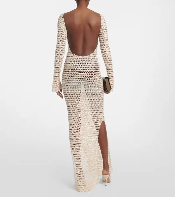 AYA MUSE Sequined Maxi Dress
