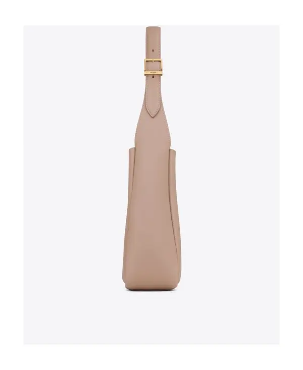 Saint Laurent Le 5 À 7 Soft Small Hobo Bag In Smooth Leather - Nude