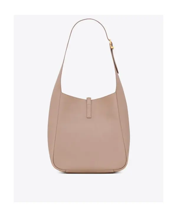 Saint Laurent Le 5 À 7 Soft Small Hobo Bag In Smooth Leather - Nude