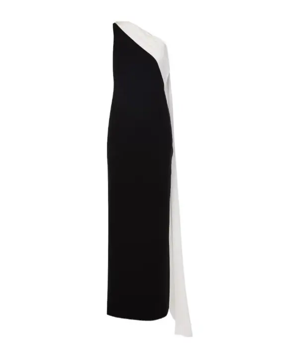 Roland Mouret Scarf-detail One-shoulder Gown - Black