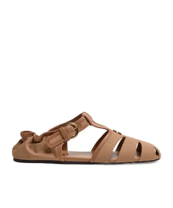 Miu Miu Cotton Sandals