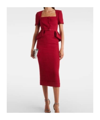 Roland Mouret Boucle Midi Dress