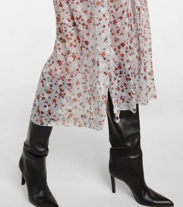 Dorothee Schumacher Printed Midi Dress With Long Sleeves
