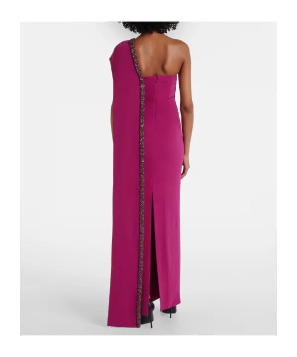Roland Mouret Embellished Satin Crêpe Gown