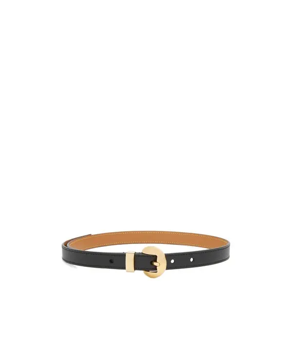 Loewe Pebble Belt - Black/gold