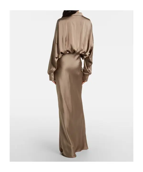 Norma Kamali Long-sleeved Gown