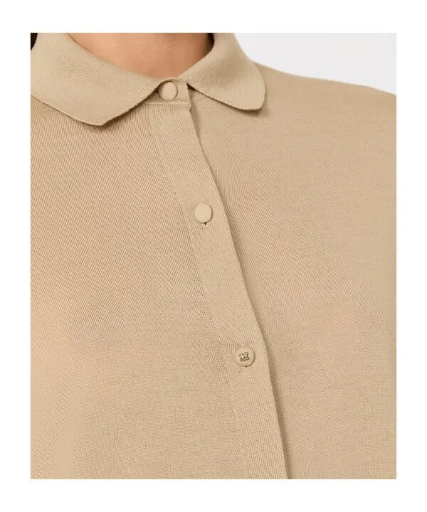 Max Mara Short Sleeve Button Cardigan - Sand