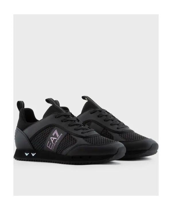 EA7 Logo-print Panelled-design Sneakers