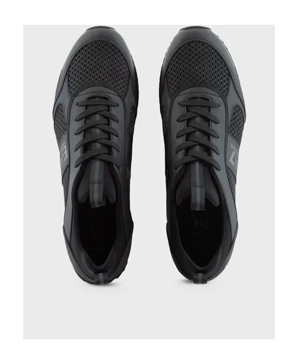 EA7 Logo-print Panelled-design Sneakers