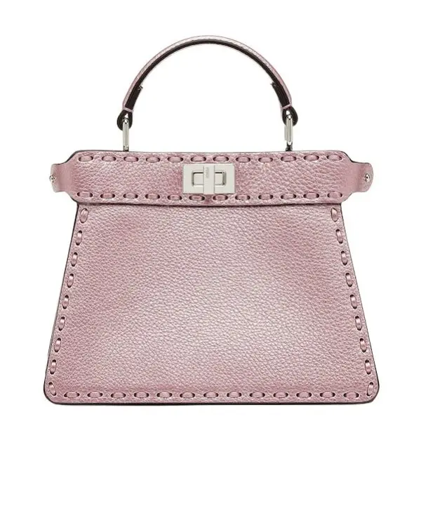 Fendi Peekaboo Iseeu Petite Selleria Tote Bag - Pink