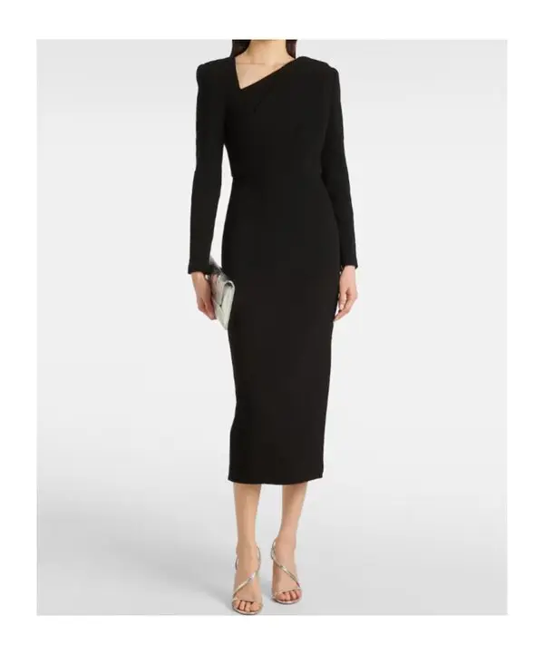 Roland Mouret Wool Crêpe Midi Dress