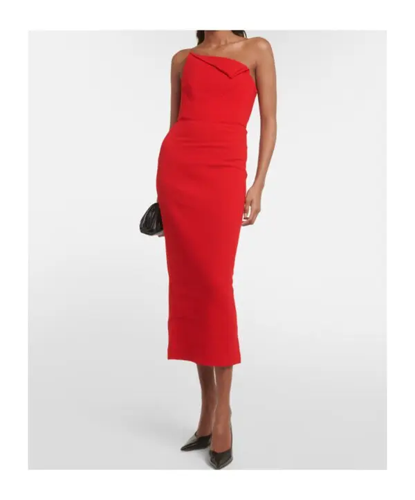 Roland Mouret Origami Wool Midi Dress