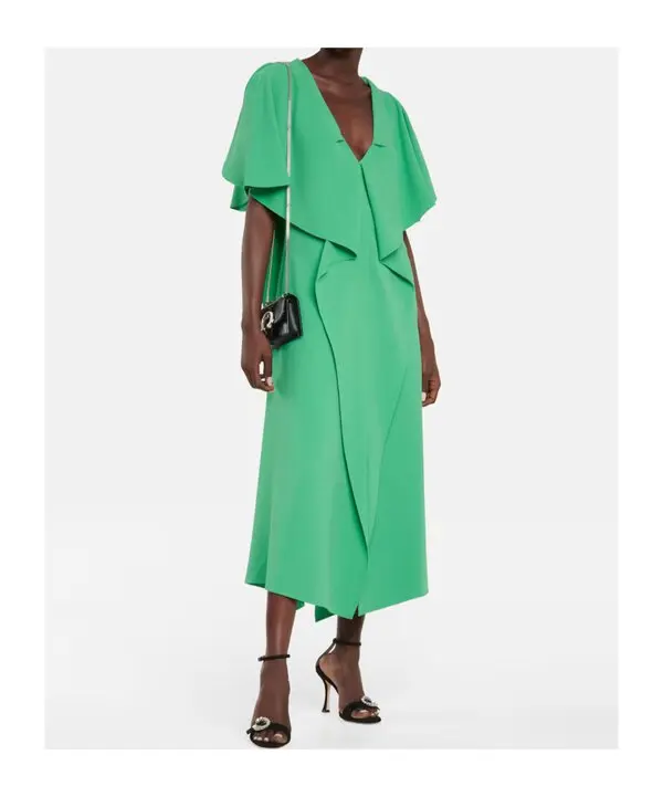 Roland Mouret V-neck Ruffle Dress