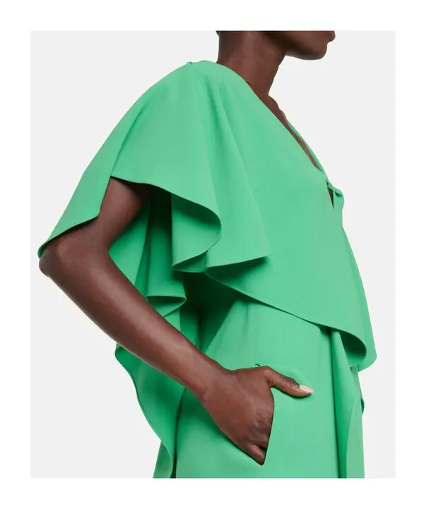 Roland Mouret V-neck Ruffle Dress