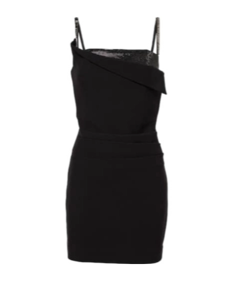Roland Mouret Crystal-embellished Crêpe Minidress - Black