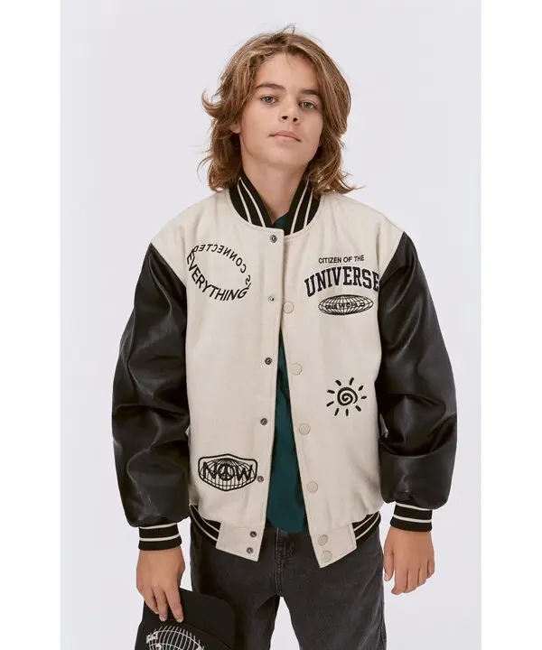 MOLO Hani Stripe-detail Panelled Bomber Jacket