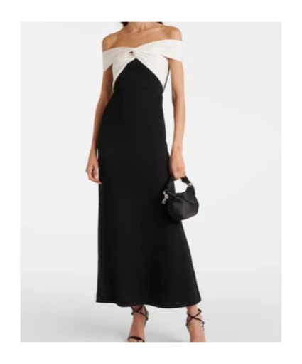 Roland Mouret Off-shoulder Cady Maxi Dress