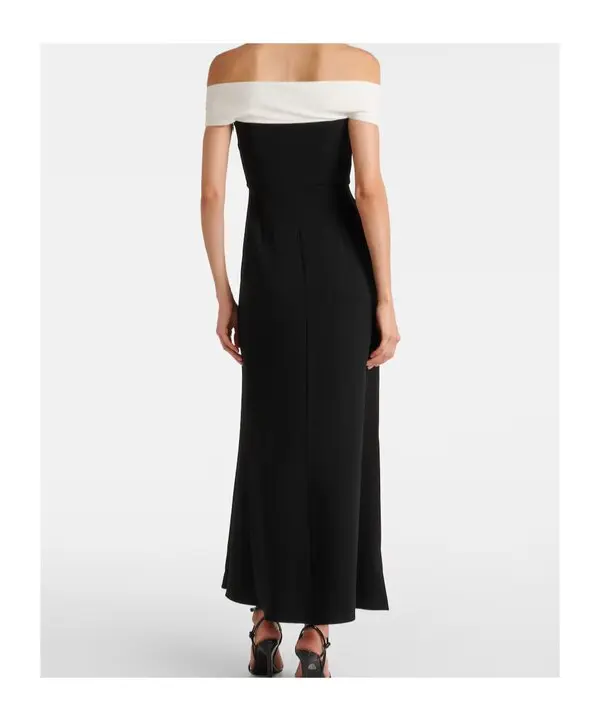Roland Mouret Off-shoulder Cady Maxi Dress