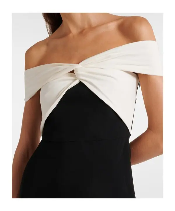 Roland Mouret Off-shoulder Cady Maxi Dress