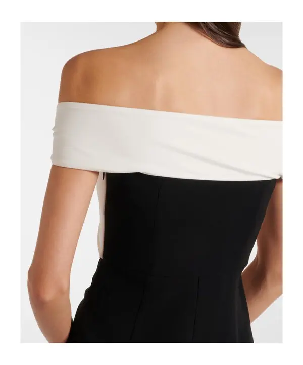 Roland Mouret Off-shoulder Cady Maxi Dress