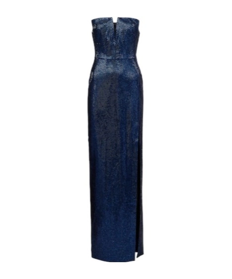 Roland Mouret Embellished Strapless Crêpe Gown