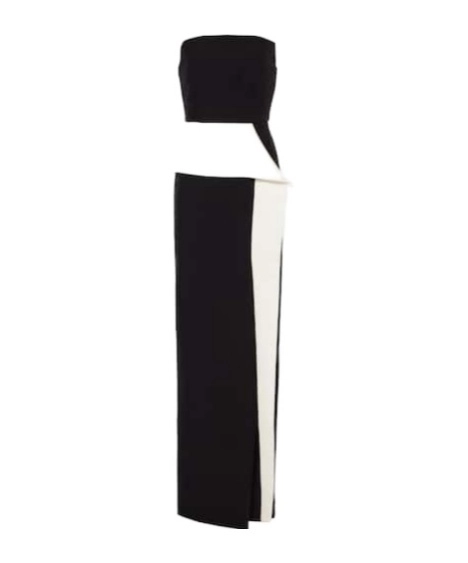 Roland Mouret Strapless Crepe Gown - Black