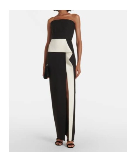 Roland Mouret Strapless Crepe Gown
