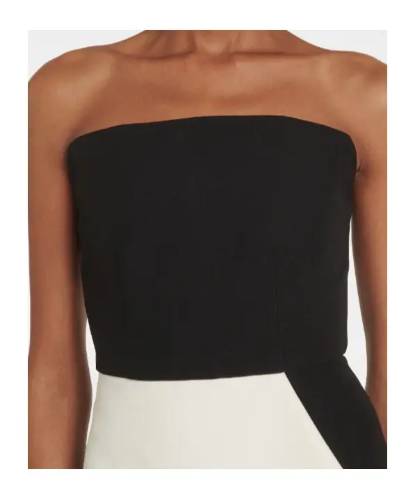 Roland Mouret Strapless Crepe Gown