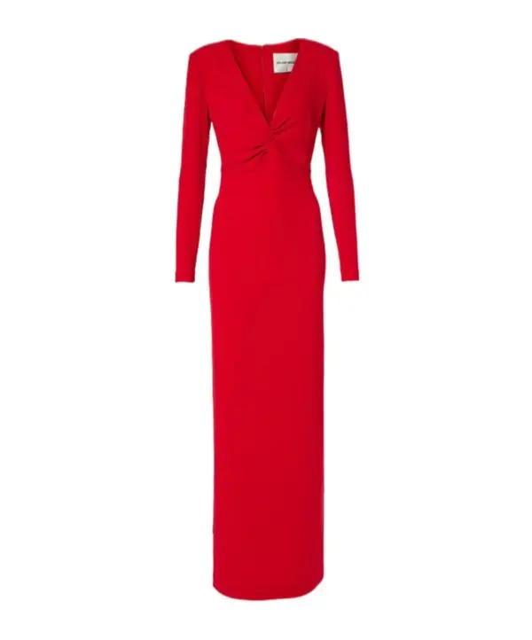 Roland Mouret Gathered Cady Gown - Red