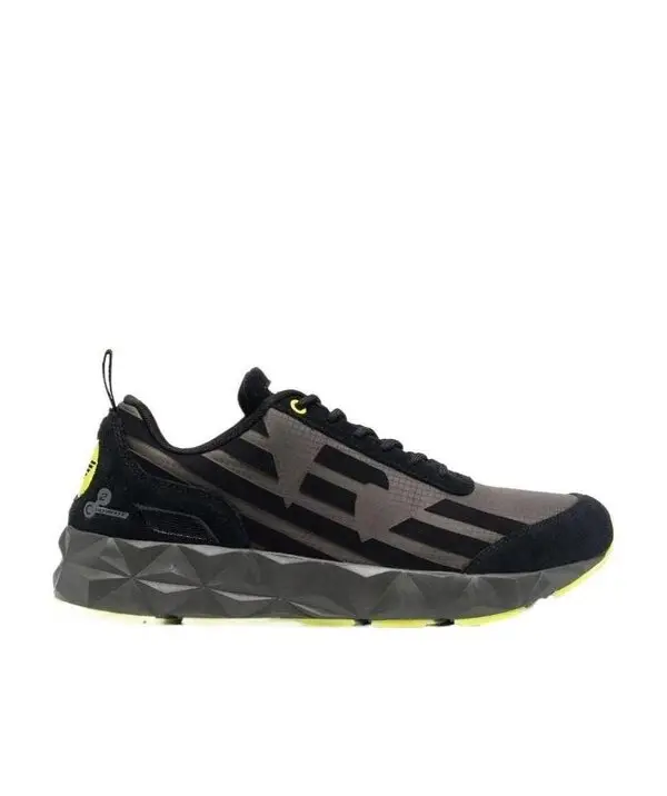 EA7 Logo Panel Low-top Sneakers - Black