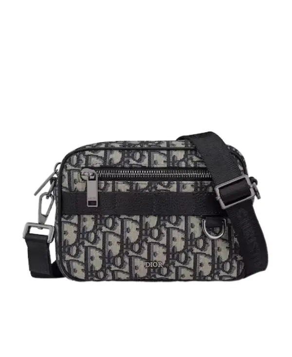 Dior Mini Safari Bag With Strap - Black