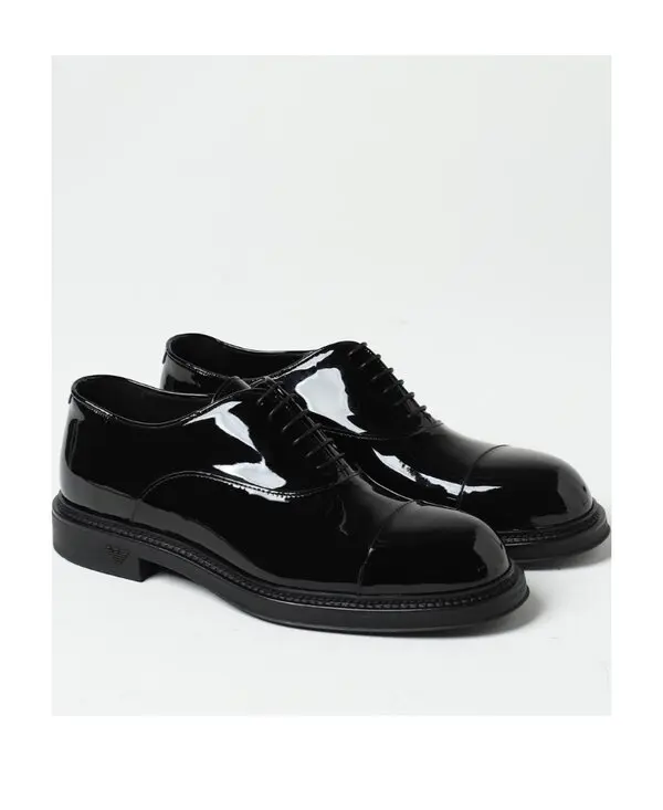 Emporio Armani Patent Leather Lace-up Oxford Shoes