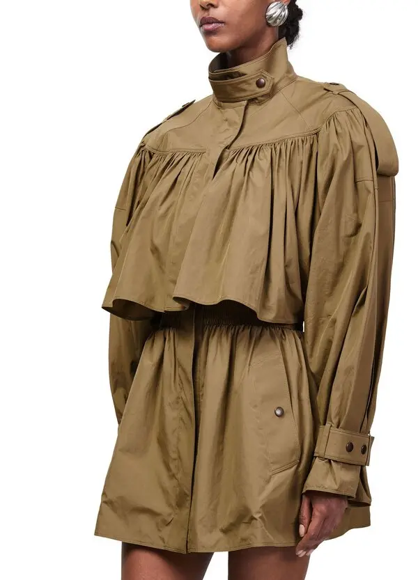 Chloé Gathered Coat