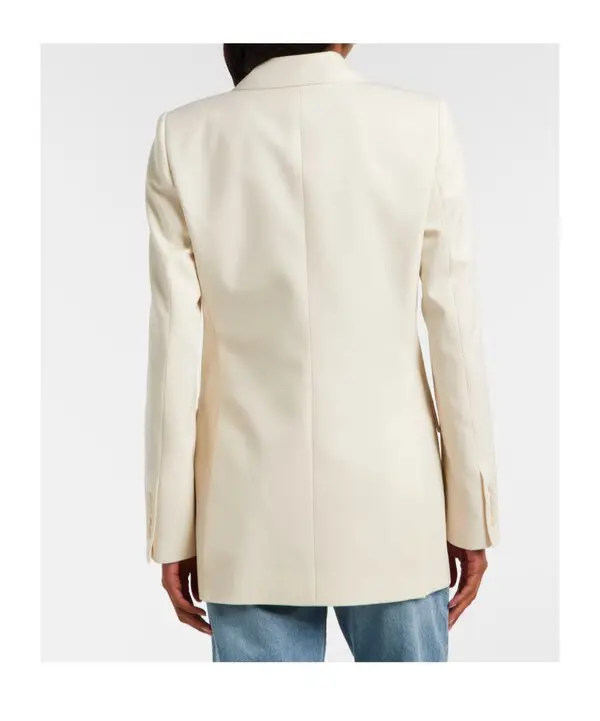 NILI LOTAN Weston Double-breasted Virgin Wool Blazer