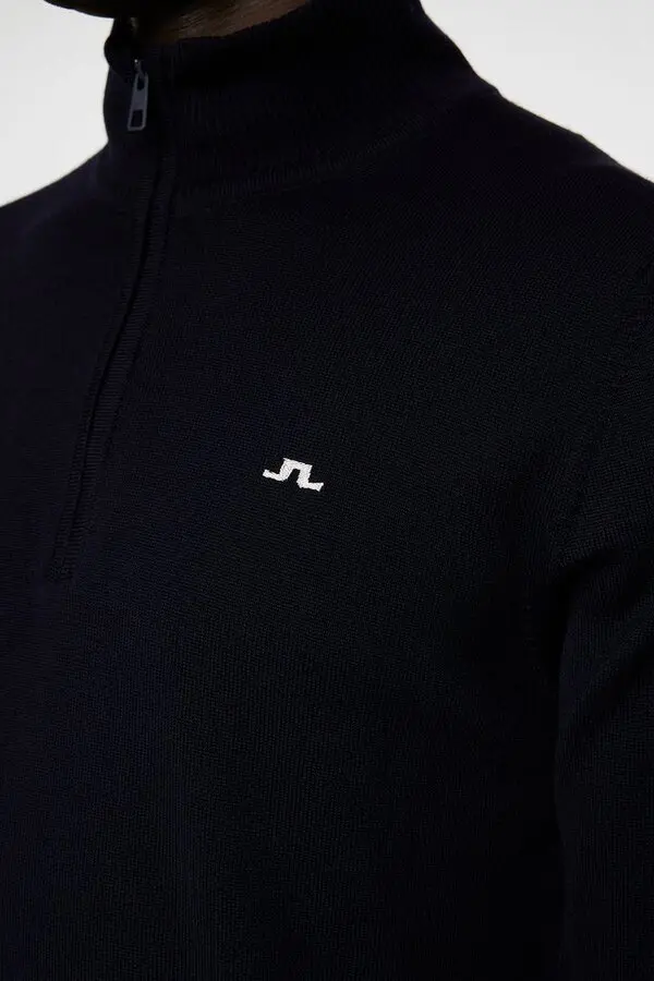 J. Lindeberg Long Sleeve Logo Knit Sweater