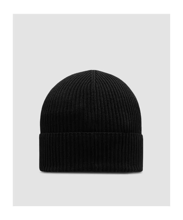 Moncler Logo Patch Knitted Beanie