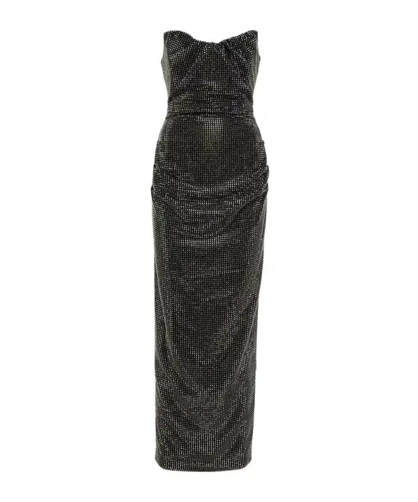 Roland Mouret Trimmed Strapless Dress