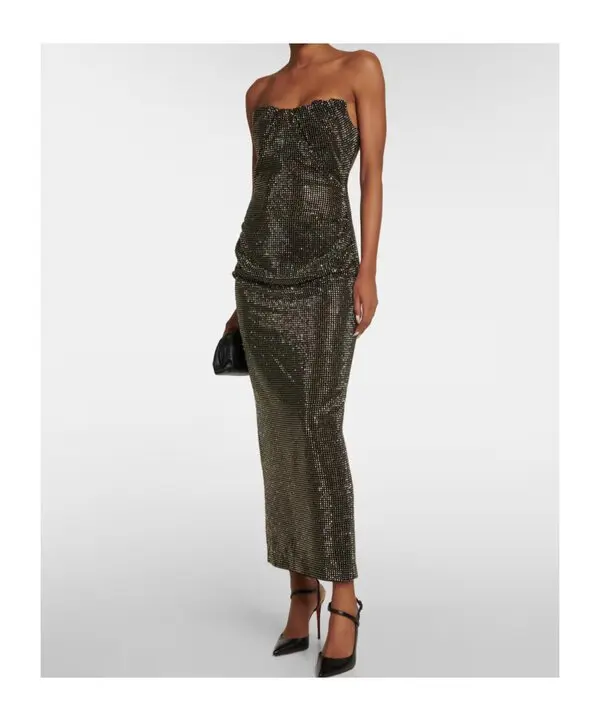 Roland Mouret Trimmed Strapless Dress
