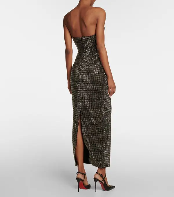 Roland Mouret Trimmed Strapless Dress