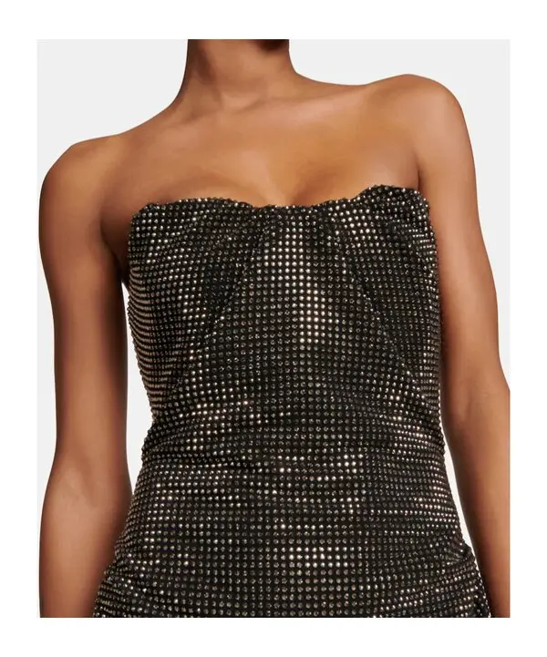 Roland Mouret Trimmed Strapless Dress