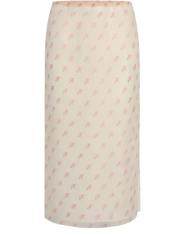 Khaite Syndi Printed Skirt